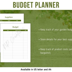 Garden Planner Printable, Gardening Journal, Plant Tracker, Garden ...
