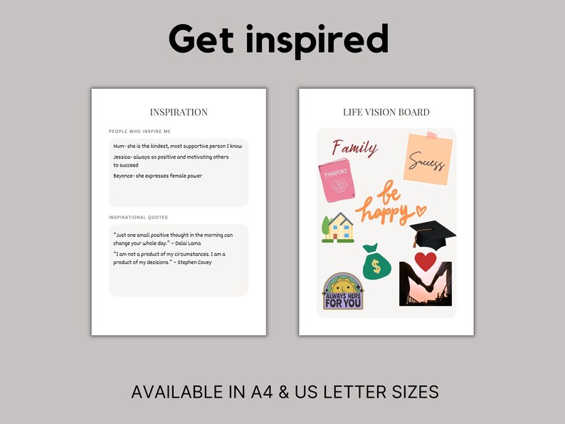 Goal Setting Planner Daily Habit Tracker Weekly and Monthly - Etsy