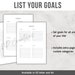Goal Setting Planner, Daily Habit Tracker, Weekly and Monthly Goal ...