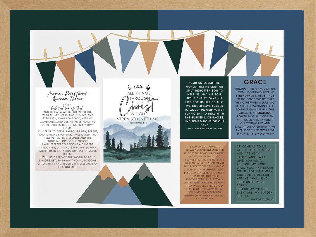 Young Men Bulletin Board Kit 2023 LDS Youth Theme Aaronic - Etsy Singapore