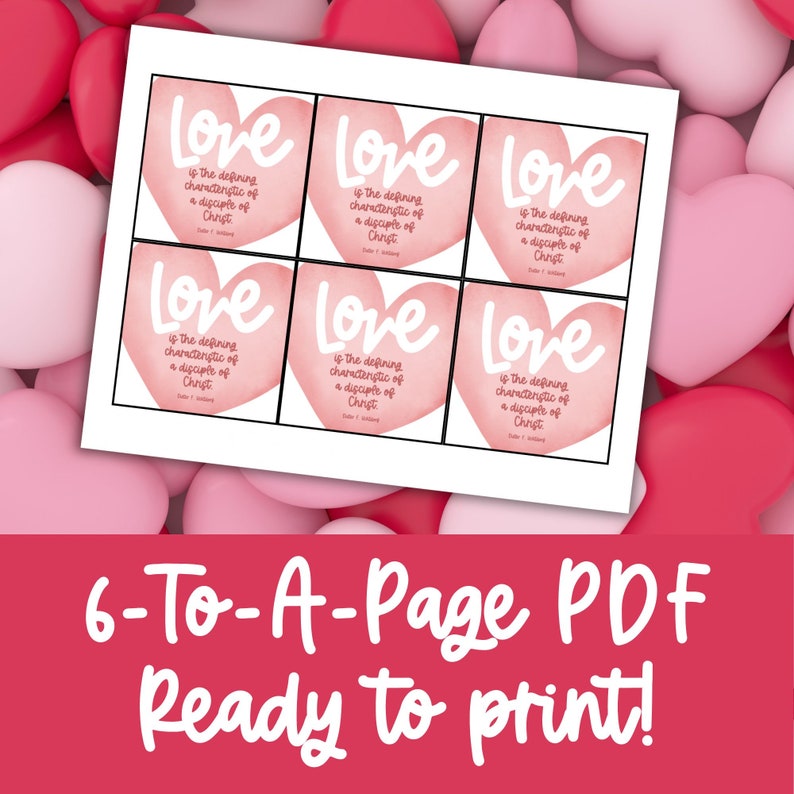 LDS Valentines Day Card, Lds Young Women, LDS Relief Society, Valentine ...