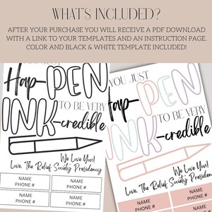 Pen Gift Tag, Thank You Gift, Hap-pen to Be Ink-credible, Relief ...