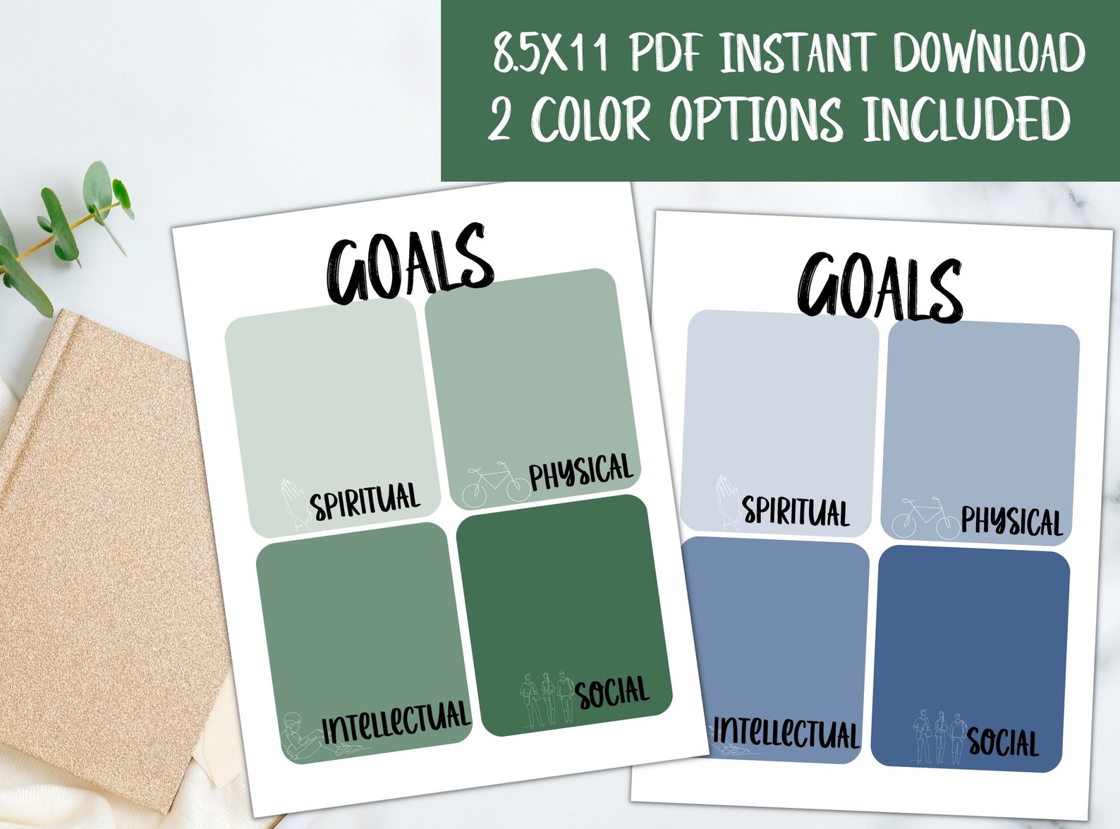 Youth Goal Sheet Printable, LDS Goal Sheet for Youth, Spiritual ...