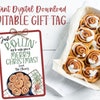 PRINTABLE Just ROLLIN' by to Wish You a Merry Christmas! Cinnamon Roll ...
