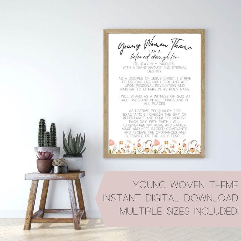 LDS Young Women Theme Young Women Theme YW Printable LDS - Etsy LDS Young Women Theme Young Women Theme YW Printable LDS - Etsy