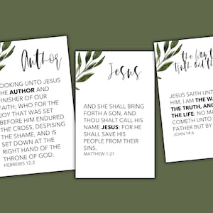 Easter Advent-30 Names of Christ Printable Cards - Etsy