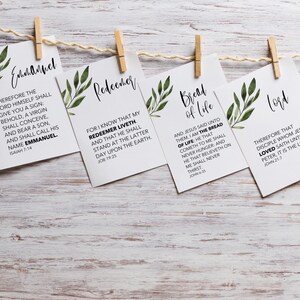 Easter Advent-30 Names of Christ Printable Cards - Etsy