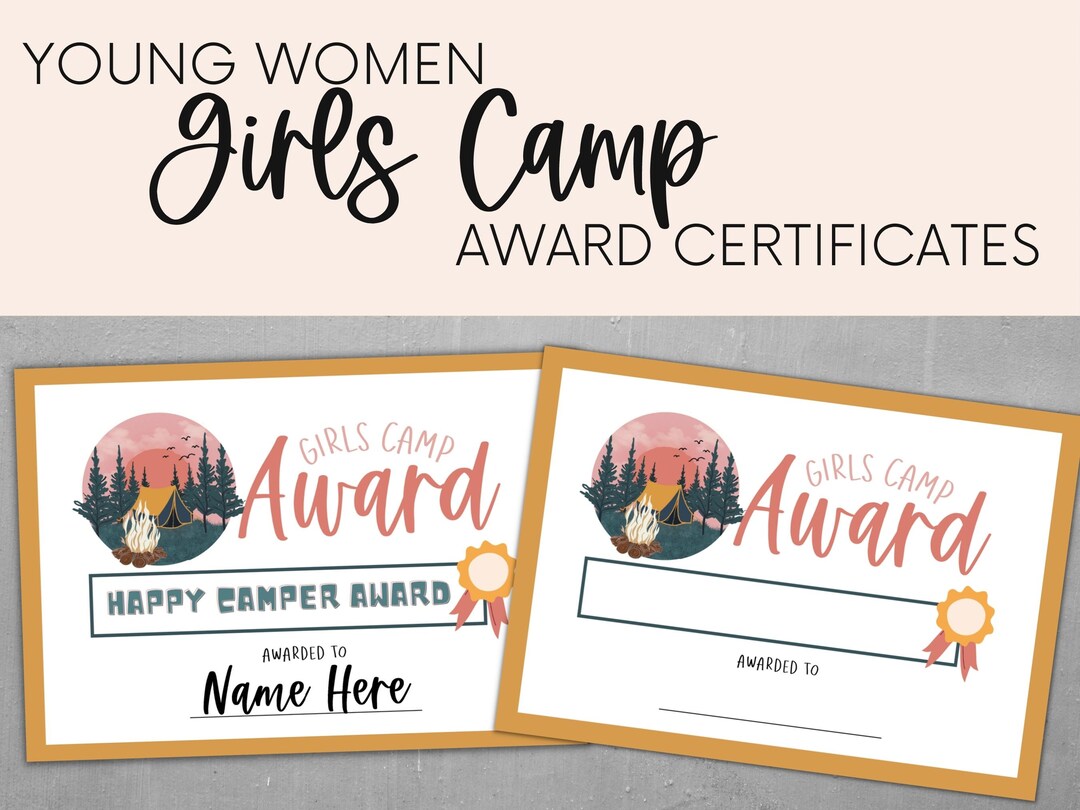 LDS Young Women, Girls Camp Awards, LDS Girls Camp, LDS Young Women ...