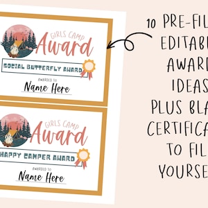 LDS Young Women, Girls Camp Awards, LDS Girls Camp, LDS Young Women ...