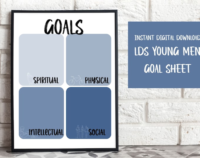 Four Goals Printable NEW VERSION. Spiritual, Physical, Intellectual ...