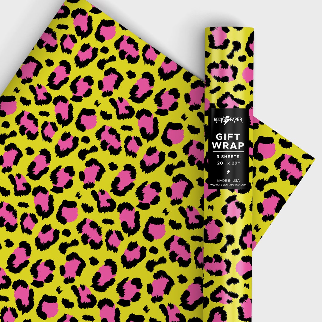 Punk Leopard Gift Wrapping Paper - Etsy