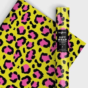 Punk Leopard Gift Wrapping Paper - Etsy