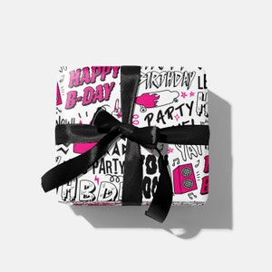 Rad Birthday Gift Wrapping Paper - Etsy