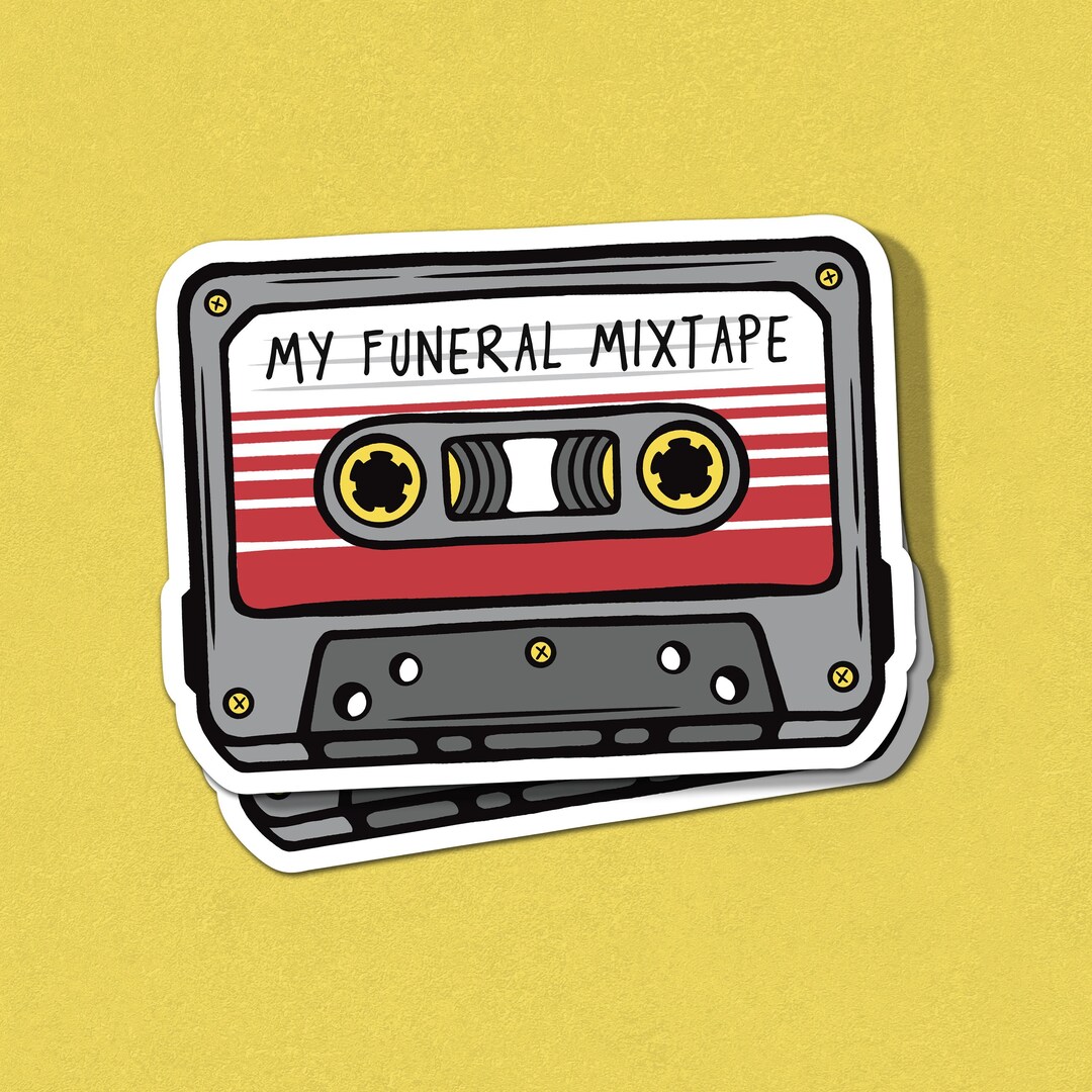 My Funeral Mixtape Sticker, Retro Cassette Tape, Gloss UV - Etsy