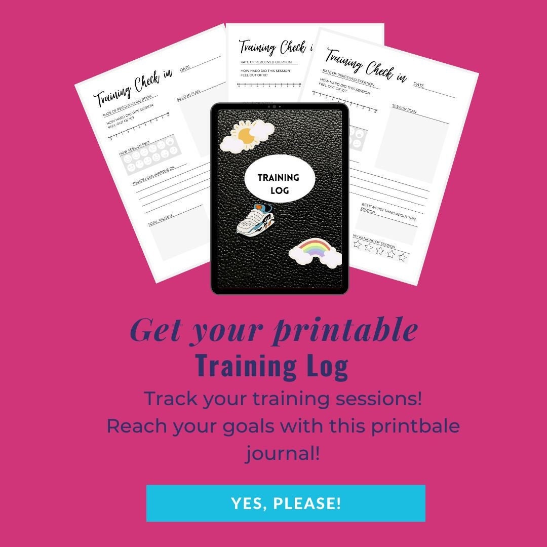 Running Training Log PRINTABLE JOURNAL | Half Marathon| Marathon| 5km ...