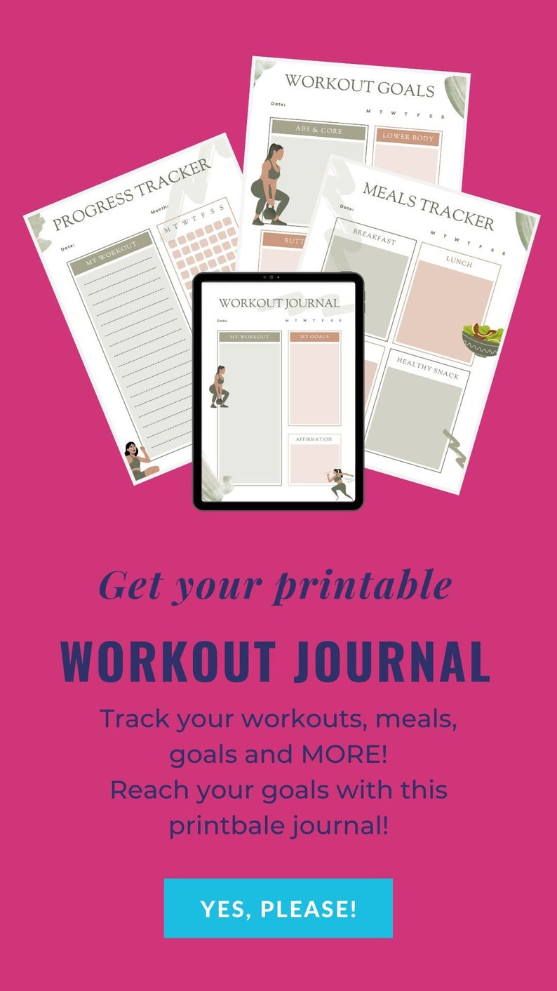 PRINTABLE Workout Tracker and Journal - Etsy