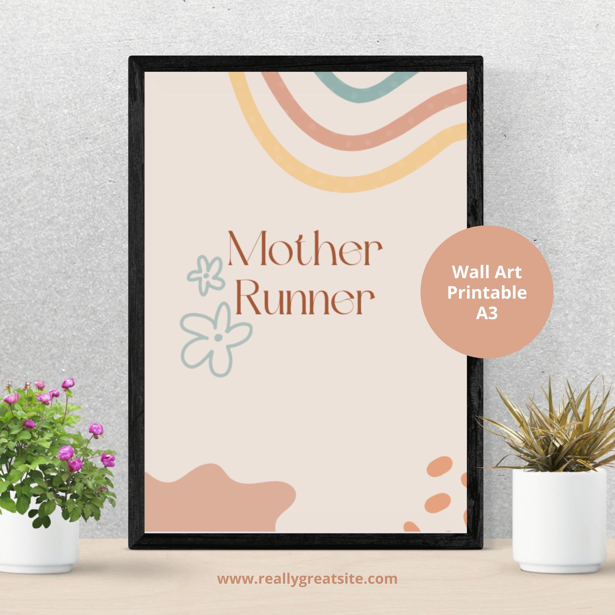 Inspirational Running Quote Printable | Digital Wall Art for Runners ...