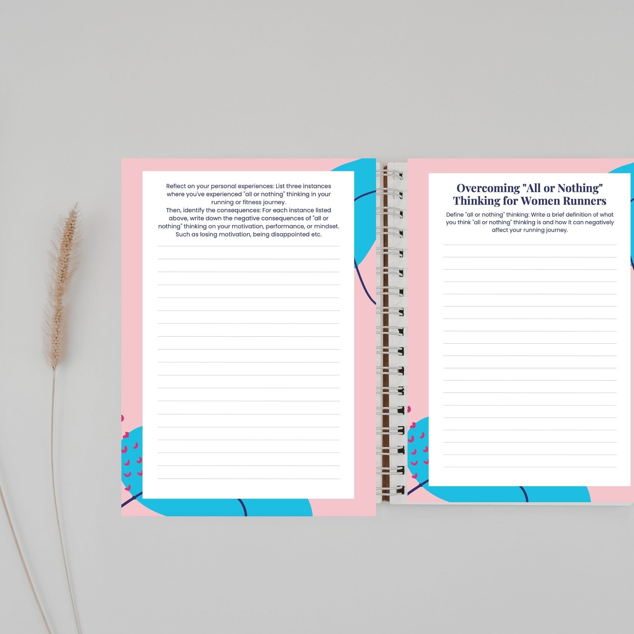 All-or-nothing Thinking Worksheet for Runners Digital Download PDF ...