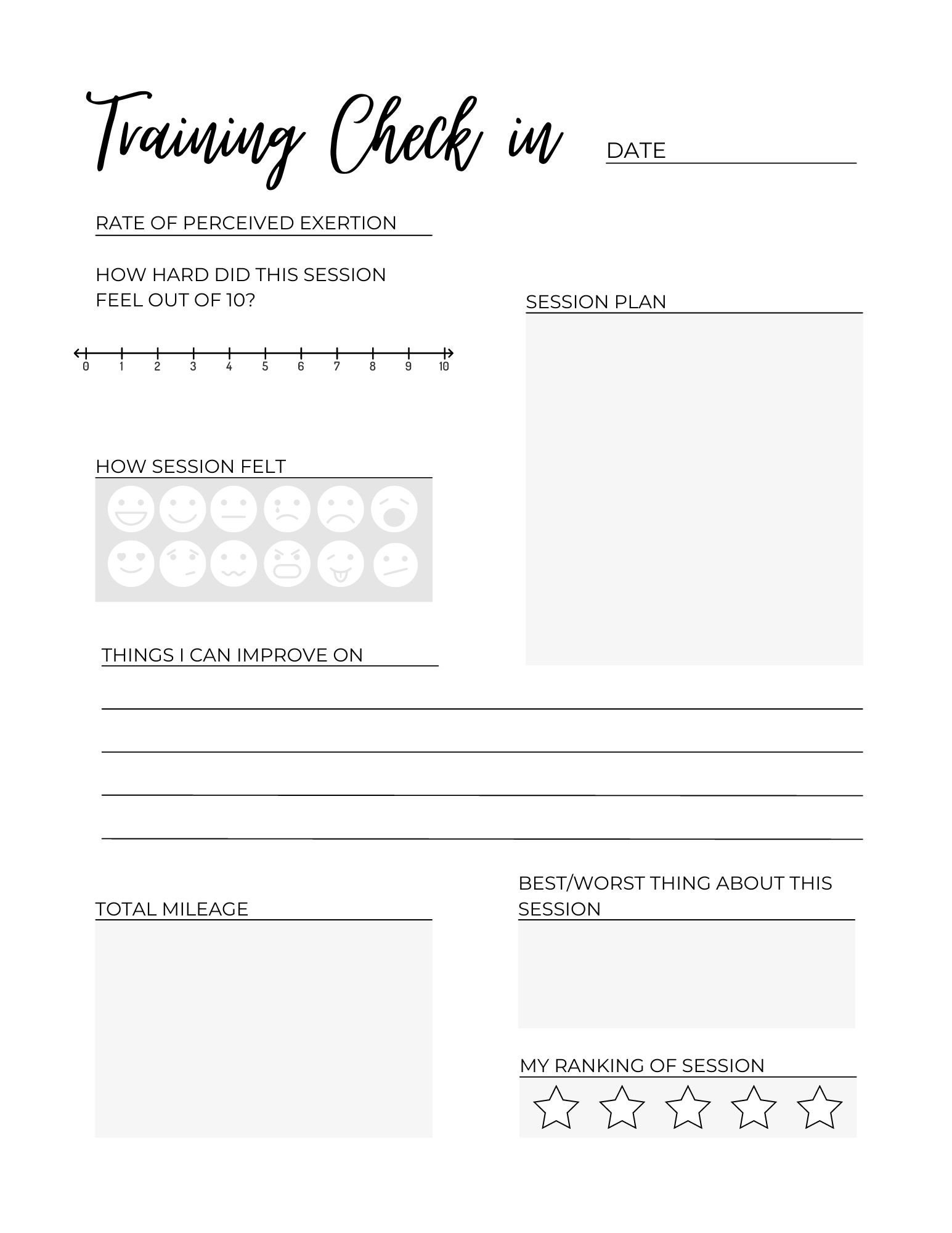 Running Training Log PRINTABLE JOURNAL Half Marathon - Etsy