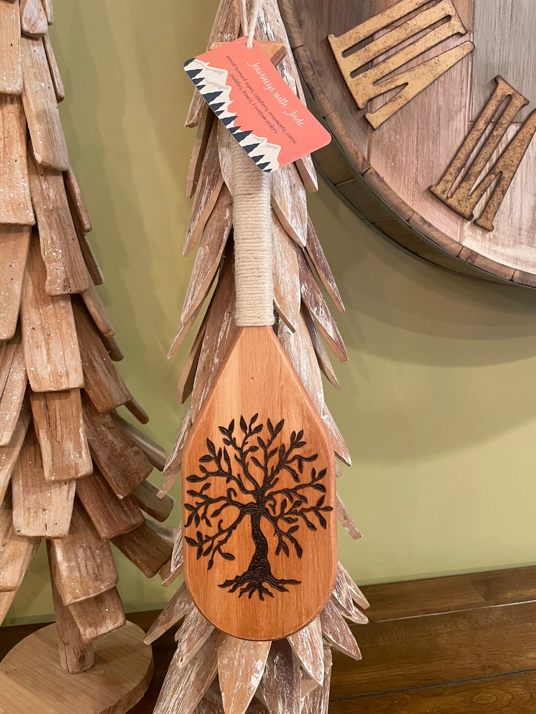 Wood Burned Tree of Life Canoe Paddle - Etsy