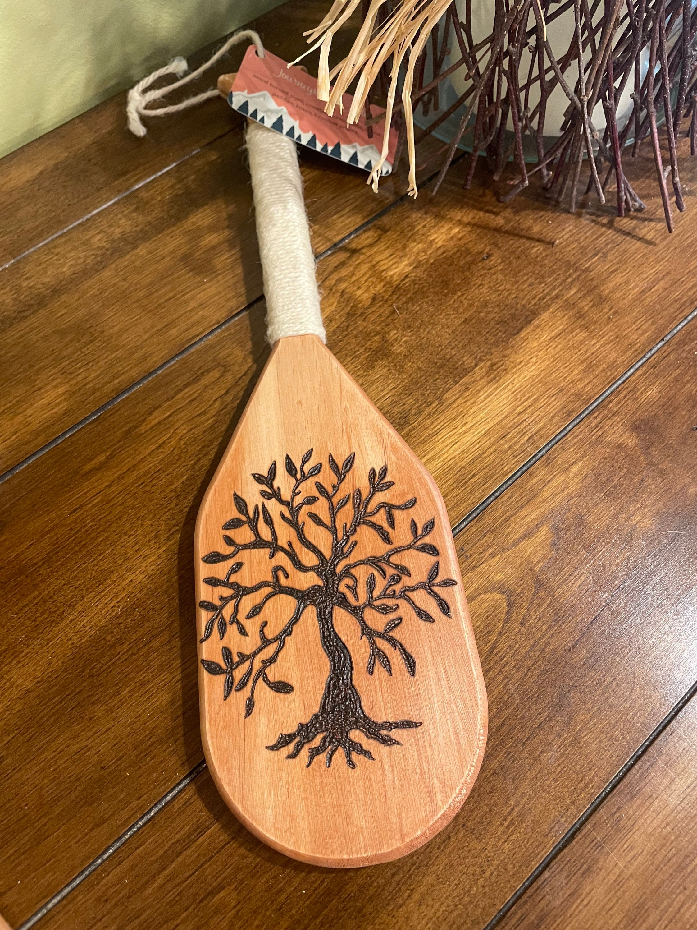 Wood Burned Tree of Life Canoe Paddle - Etsy