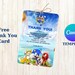 Sonic Birthday Invitation CANVA Editable Adjustable Thank You Card ...