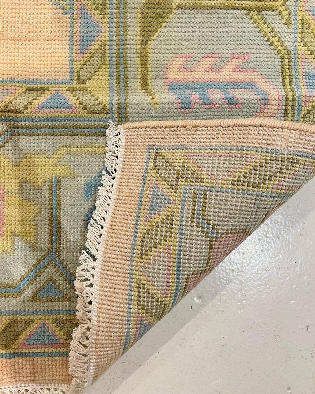 Oushak Rug 9x12, Turkish Large Oushak Area Rug in Hand Knotted for Your ...