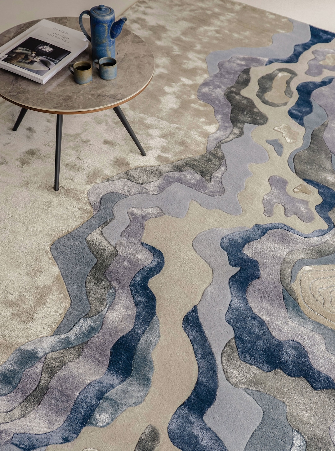 9X12 Hand Tufted Rug Handmade Top Quality Unique Area Rug in High Low ...