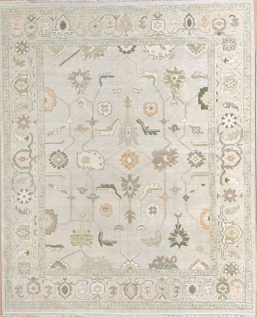 8x10/9x12 Oushak Rug Turkish Knot Rug Traditional HAND KNOTTED - Etsy