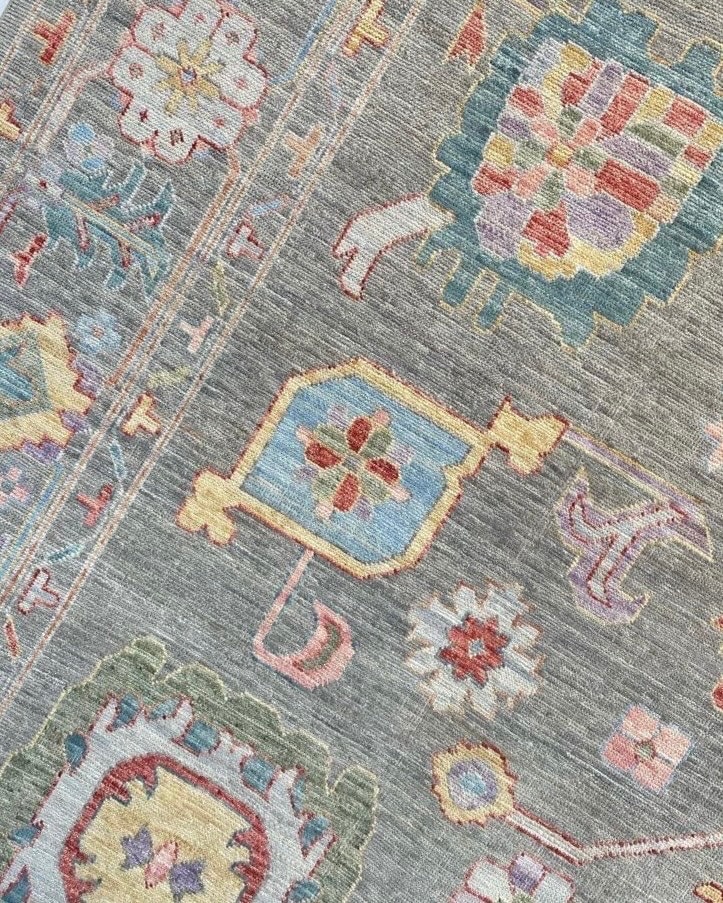 Muted Oushak Rug 8x10 and 9X12 Turkish Knot Rug Hand-knotted Vintage ...