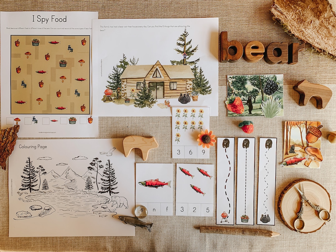 Black Bear Preschool Pack - Etsy