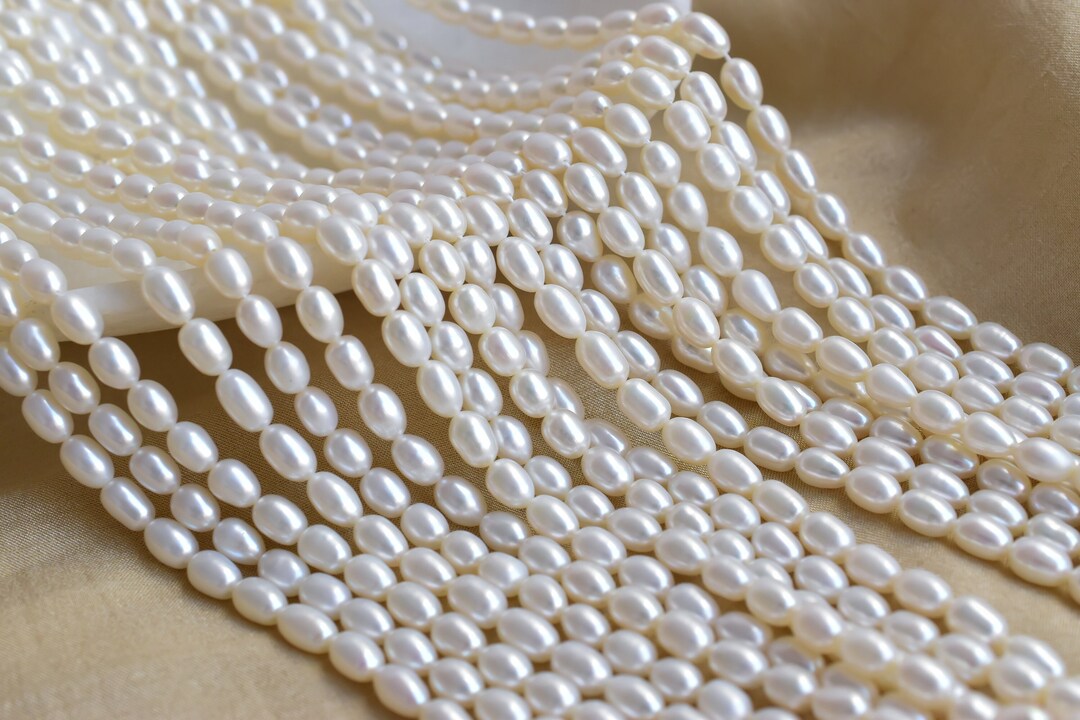 Natural Freshwater Oval White Pearl for Jewelry Making | Pearl Supplies ...