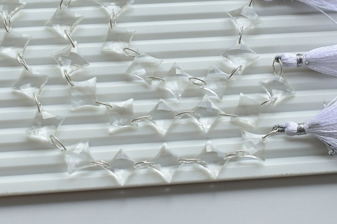 10 Pieces Crystal Quartz Slanted Square Checker Cut Faceted Briolette ...