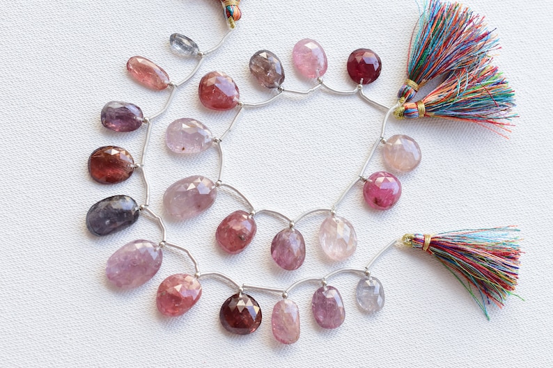 11 Pieces Multi Spinel Uneven Rose Cut Beads for Jewelry Making ...