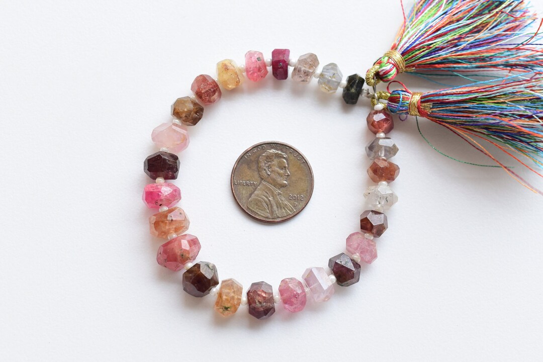 6 Inches Burmese Multi Spinel Tumble Cube Beads for Jewelry Making ...