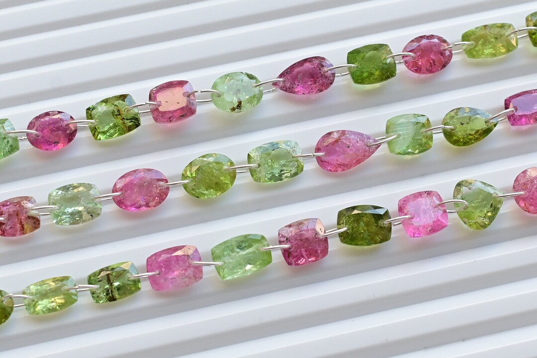 12 Pieces Nigerian Multi Tourmaline Mix Cut Stone for Jewelry Making ...