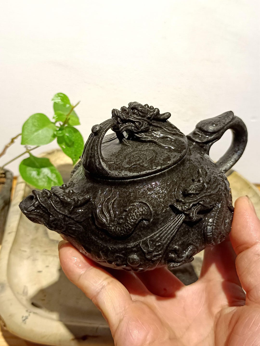 Chinese Teapot Natural Rock Teapot Hand-carved Teapot Feilong Pot ...