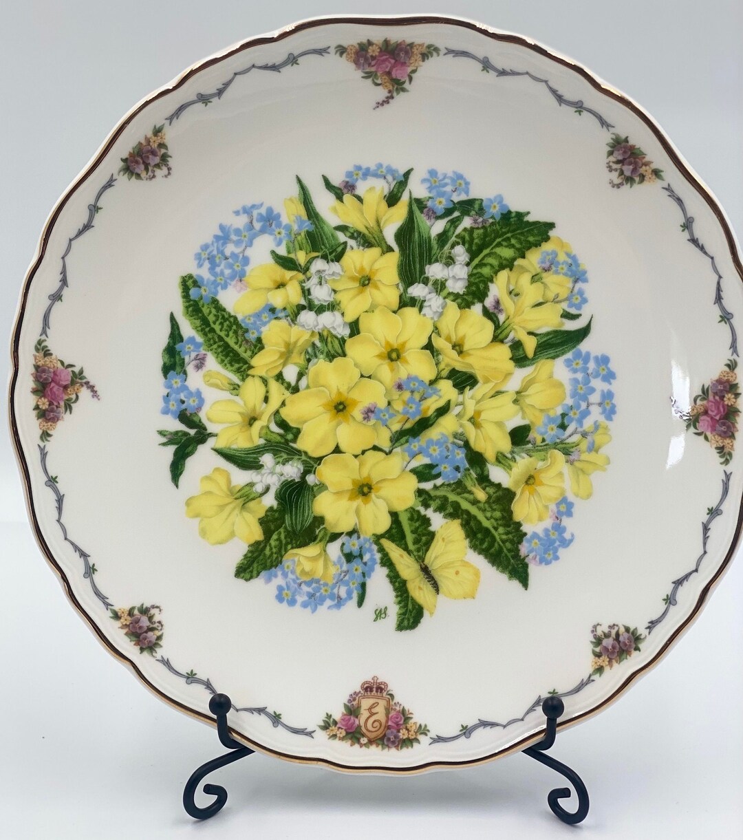 Royal Albert Limited Edition Collectors Plate - "primroses" by Sara ...