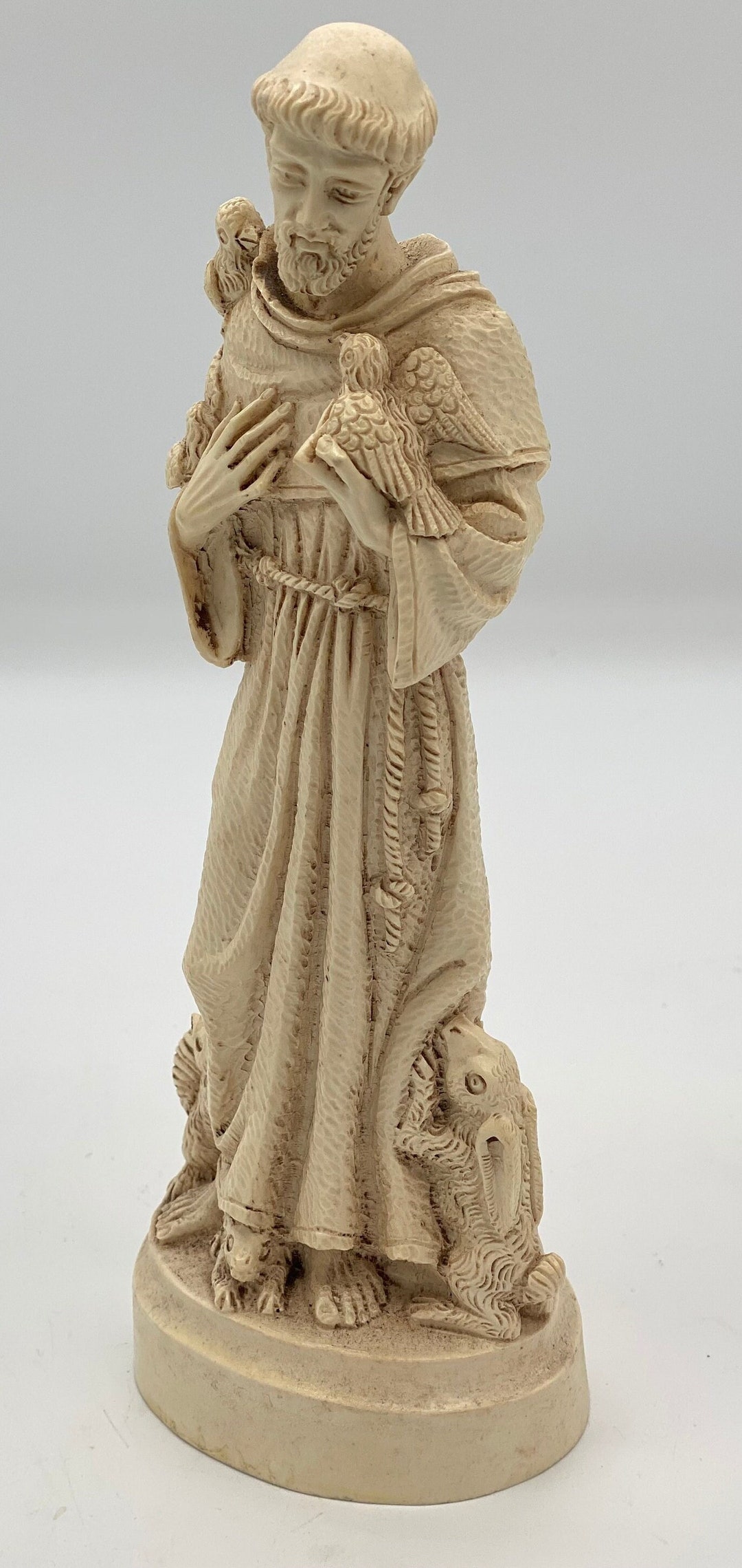 Statue of Saint Francis of Assisi Signed L Toni. Lovely Piece With the ...