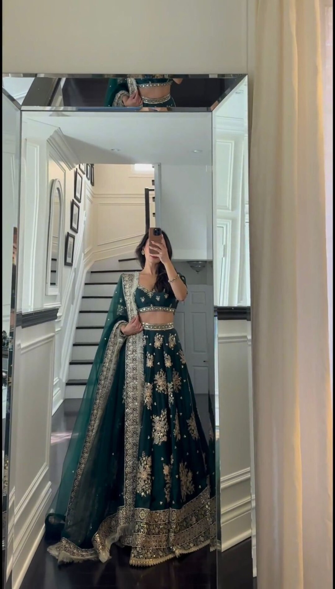 Amazing Green Lehenga Choli for Women Wedding Party Wear South Indian ...