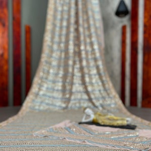 Multicolor Georgette With Sequence Embroidery Work Designer - Etsy