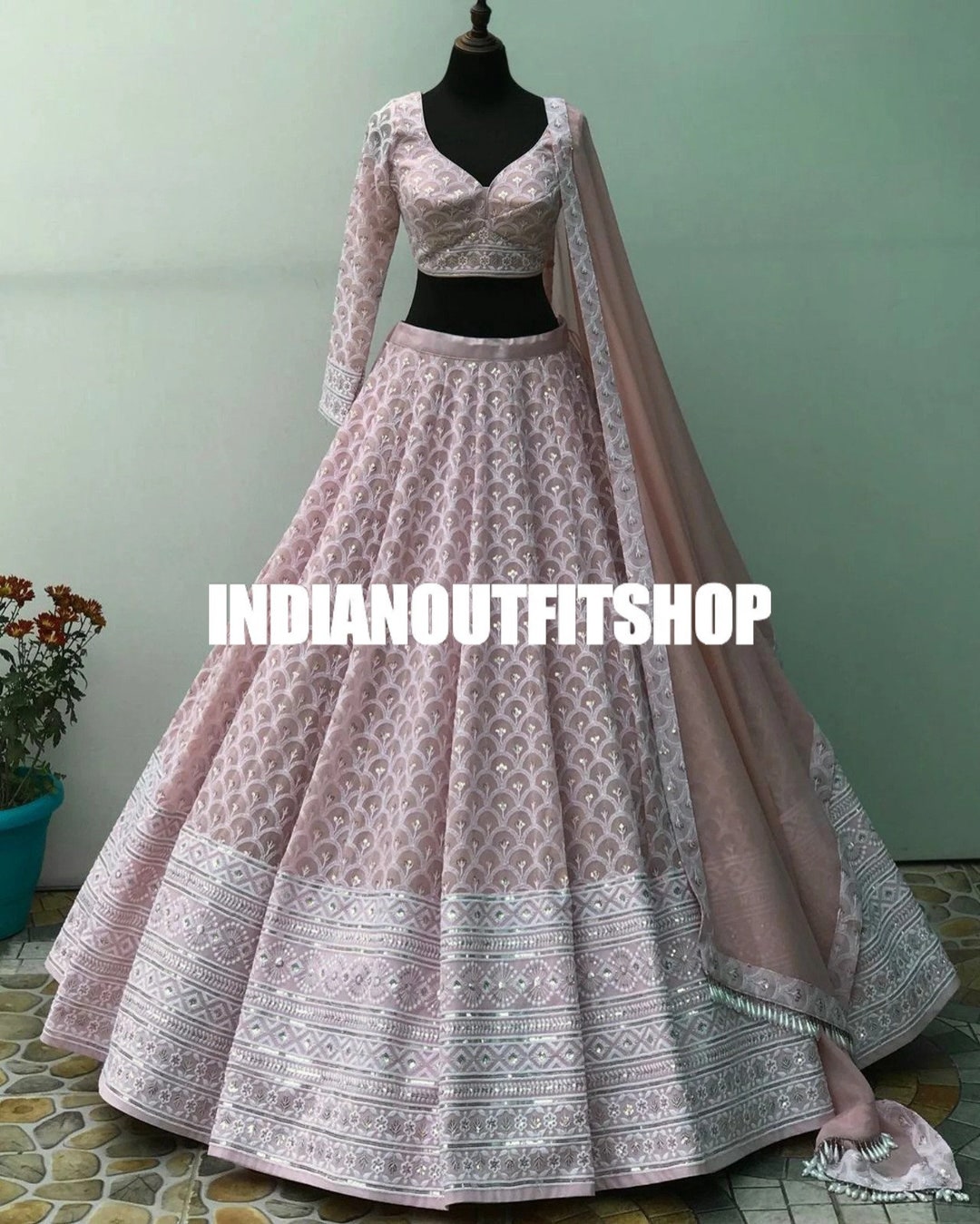 Designer Georgette Lehenga Choli for Women Indian Wedding Party Wear ...