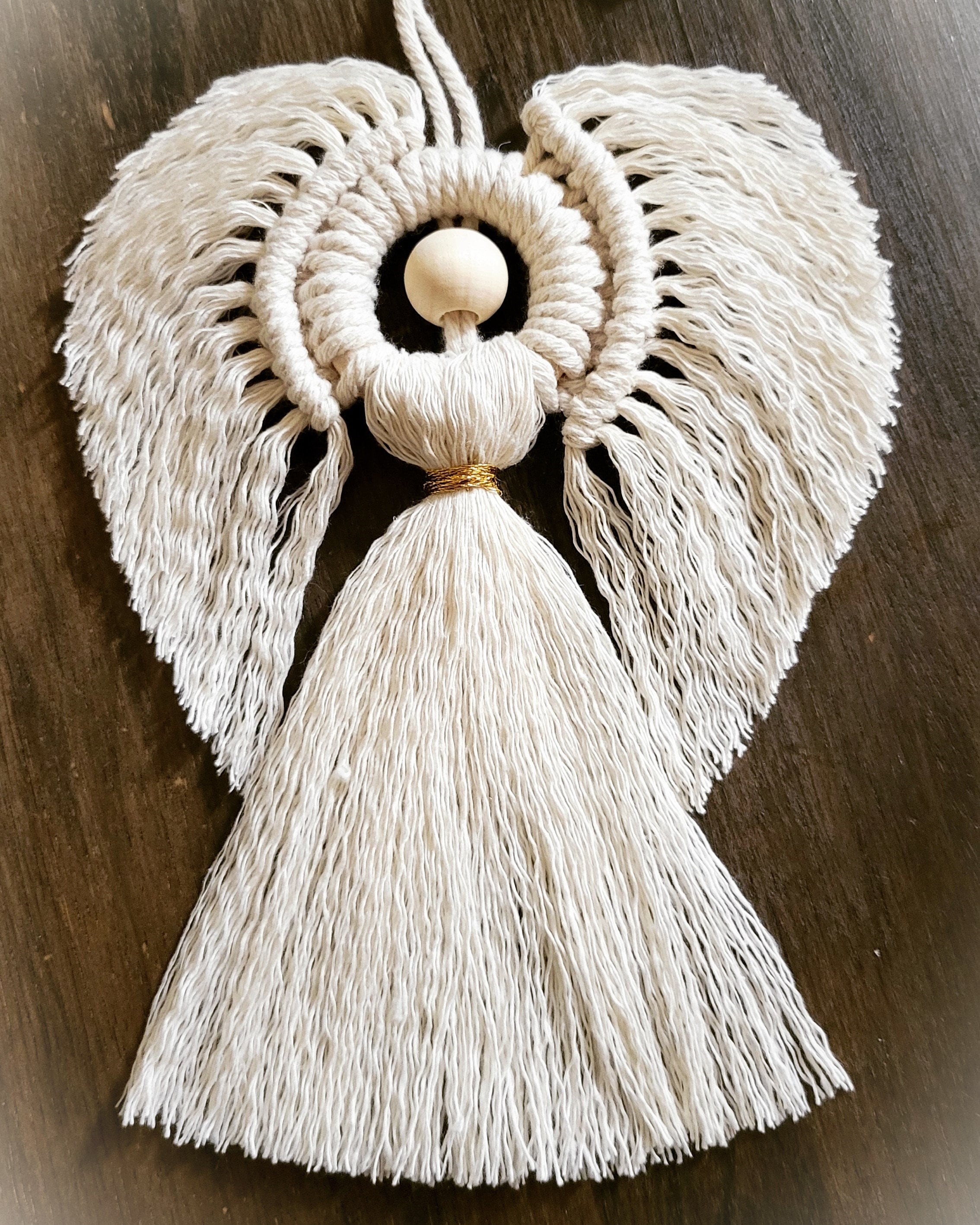 Macrame Angel Ornament, Macrame Angel, Macrame Holiday, Macrame Decor ...