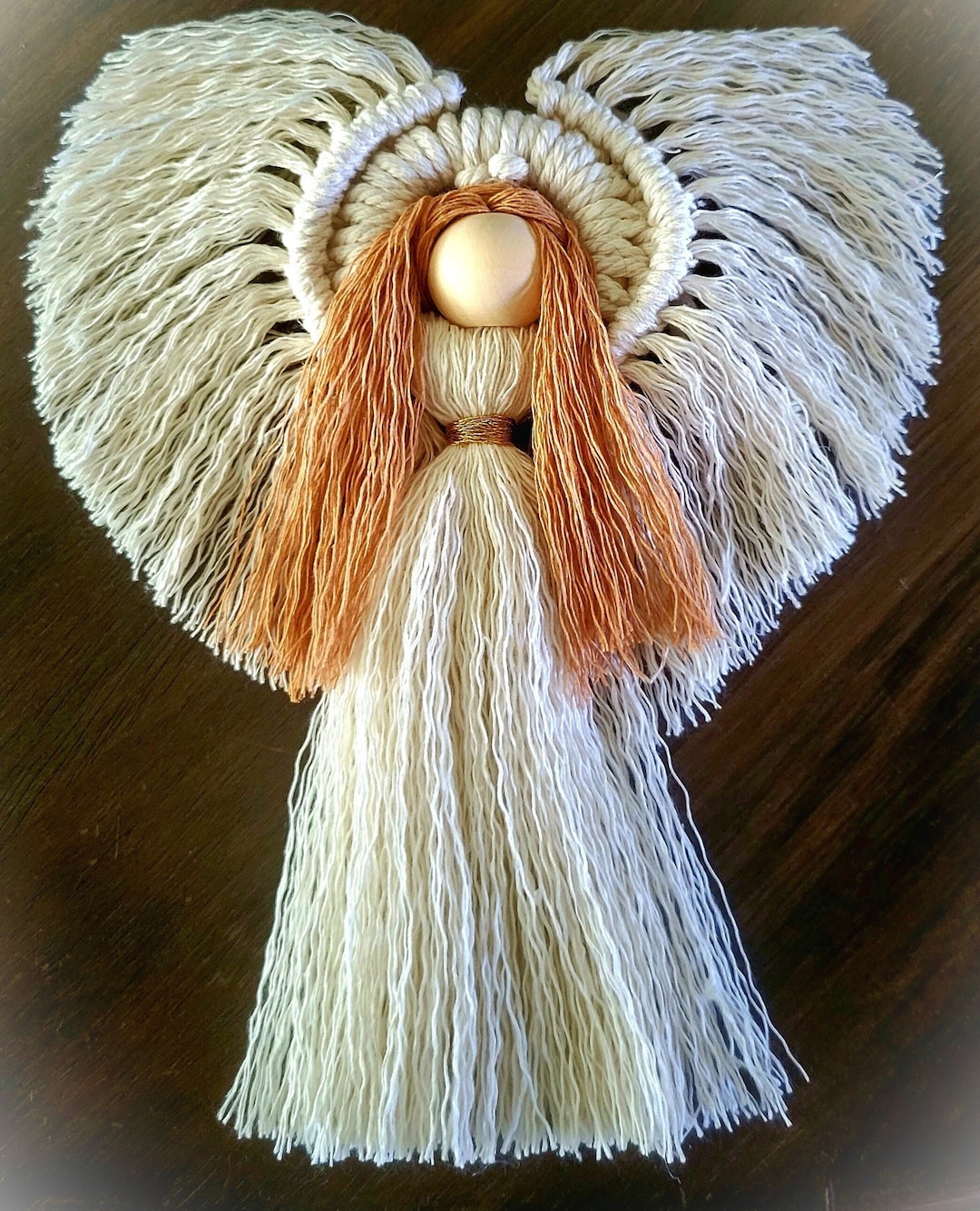 Macrame Angel Ornament, Macrame Angel, Macrame Holiday, Macrame Decor ...