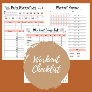 Workout Checklist, Daily Workout Routine Chart, Simple Workout Plan ...