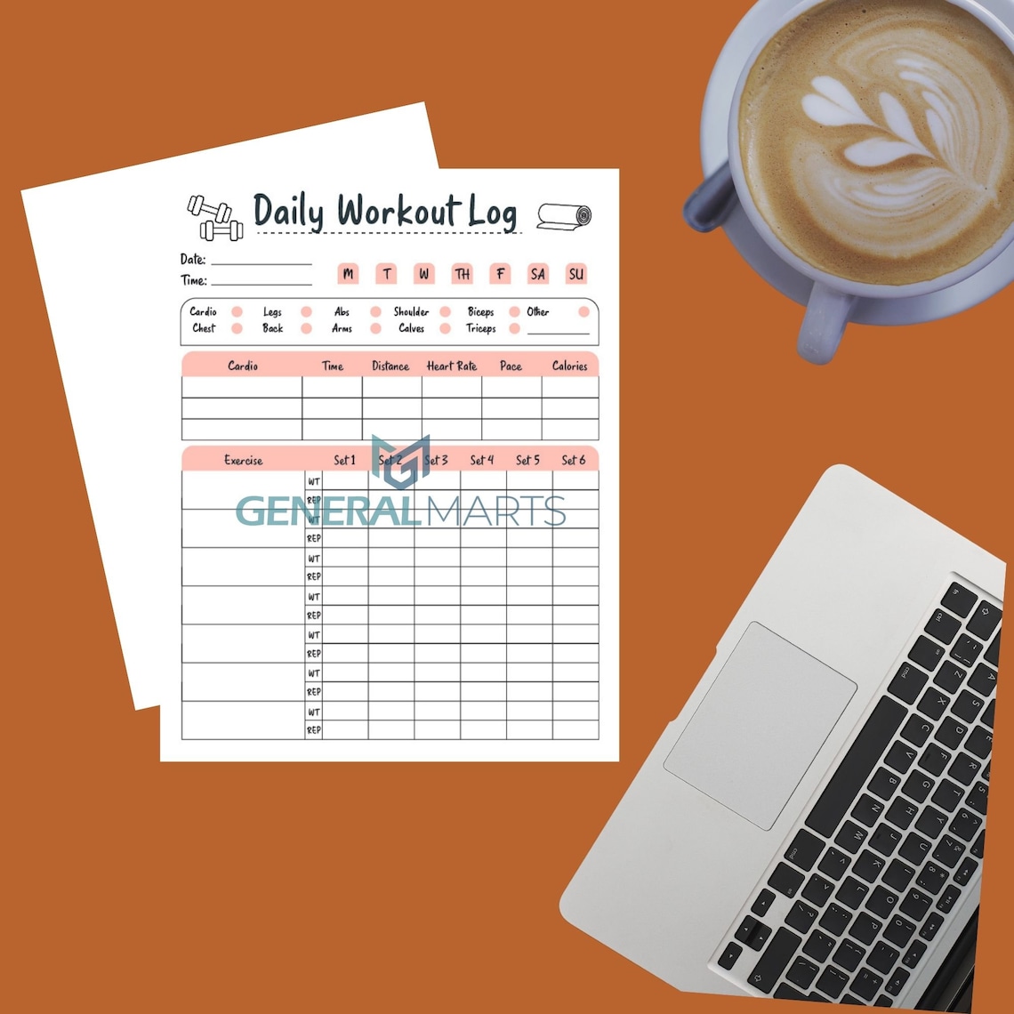 Workout Checklist, Daily Workout Routine Chart, Simple Workout Plan ...