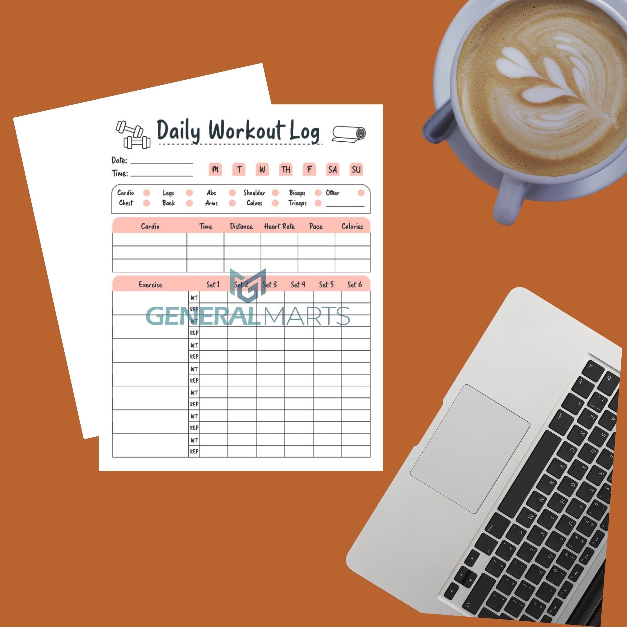 Workout Checklist, Daily Workout Routine Chart, Simple Workout Plan ...