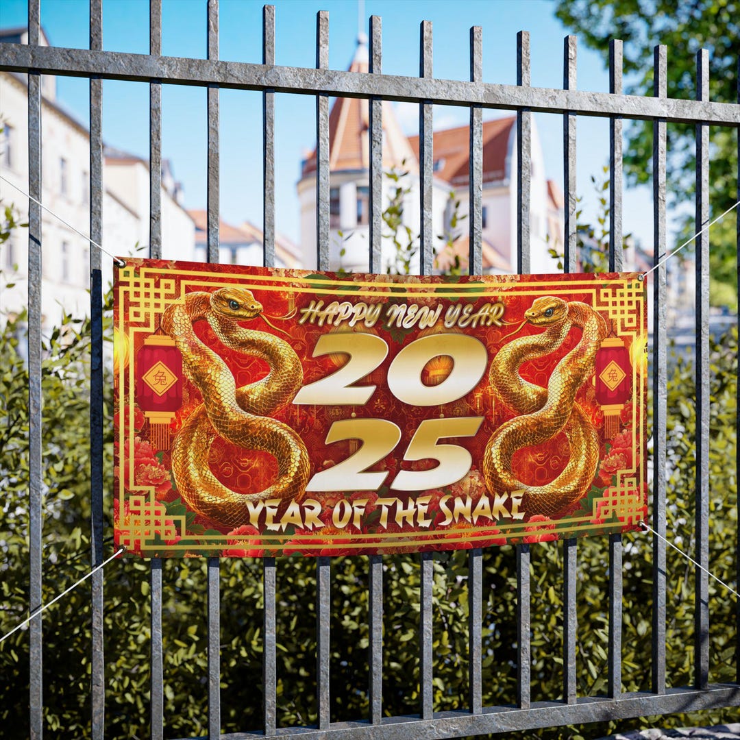 Year of the Snake 2025 Vinyl Banners - Etsy