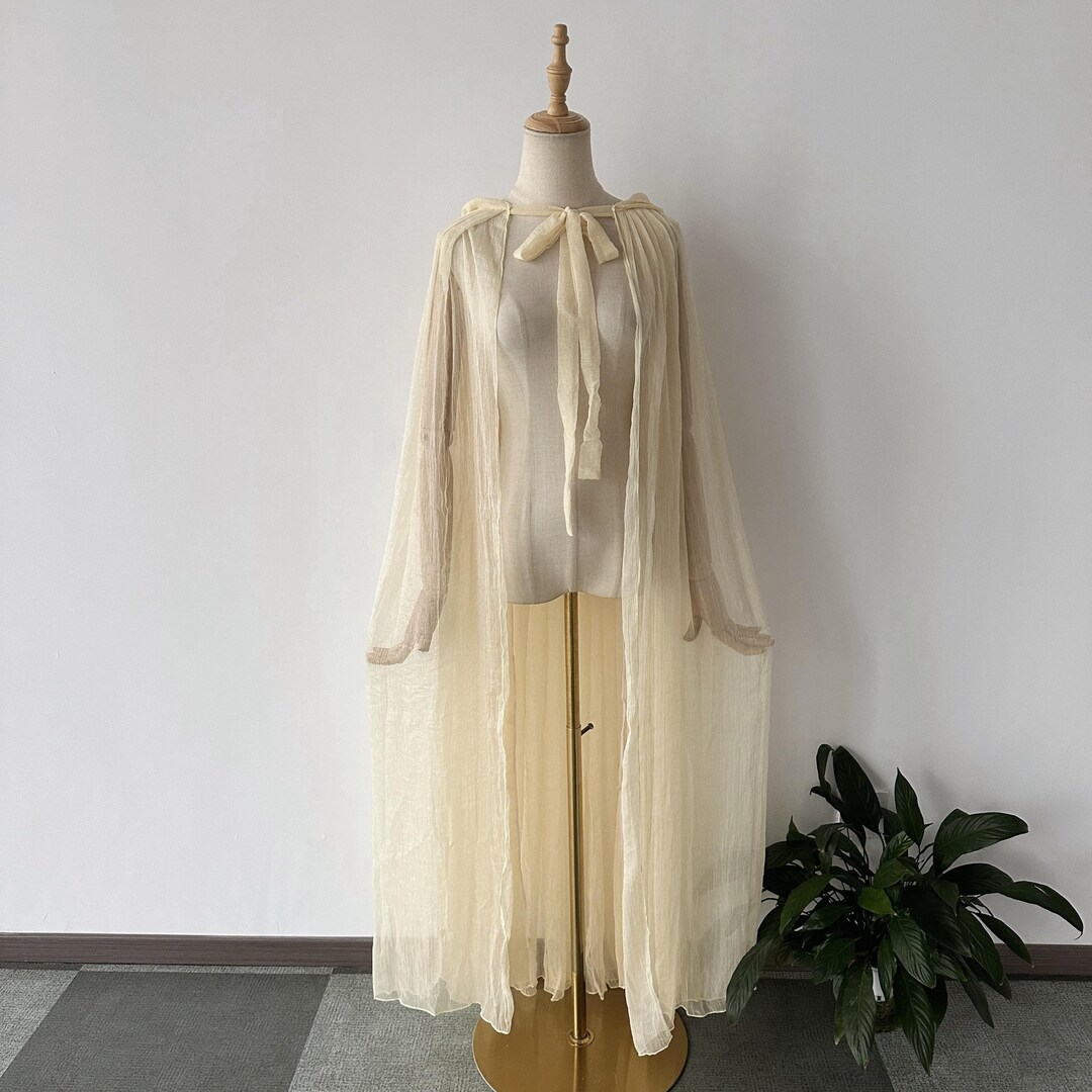 Light Yellow Halloween Cosplay Cloak. Custom Colors Cloak for Adults ...
