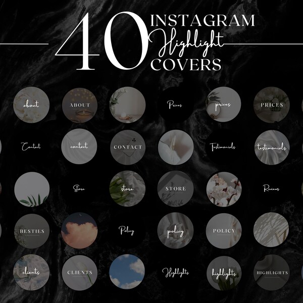 Highlight Covers for Instagram - Etsy